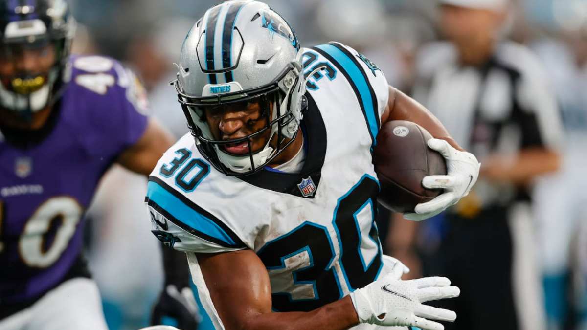Running back Chuba Hubbard scores first career NFL touchdown; Canadians ...