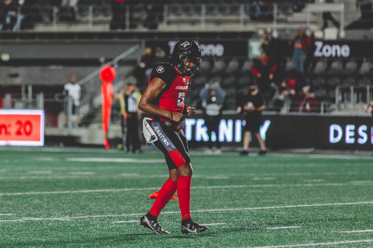 Mr. Tuesday Night, Ottawa Redblacks quarterback Caleb Evans appears on ...